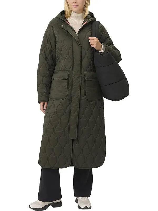 Sweaty Betty Quilted Down Parka - Nori Green