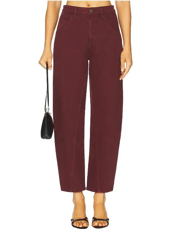 SEVENTY + MOCHI Twisted Bo Wide Leg Jeans - Mulberry