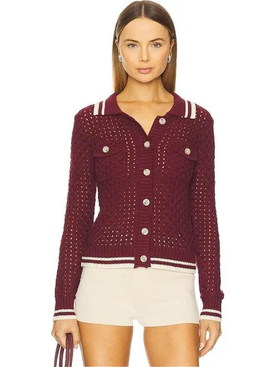 Heartloom Posey Cardigan - Sangria