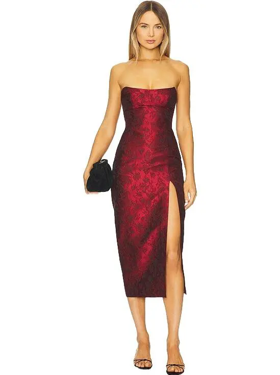 Amanda Uprichard X Ivy Dress - Ruby