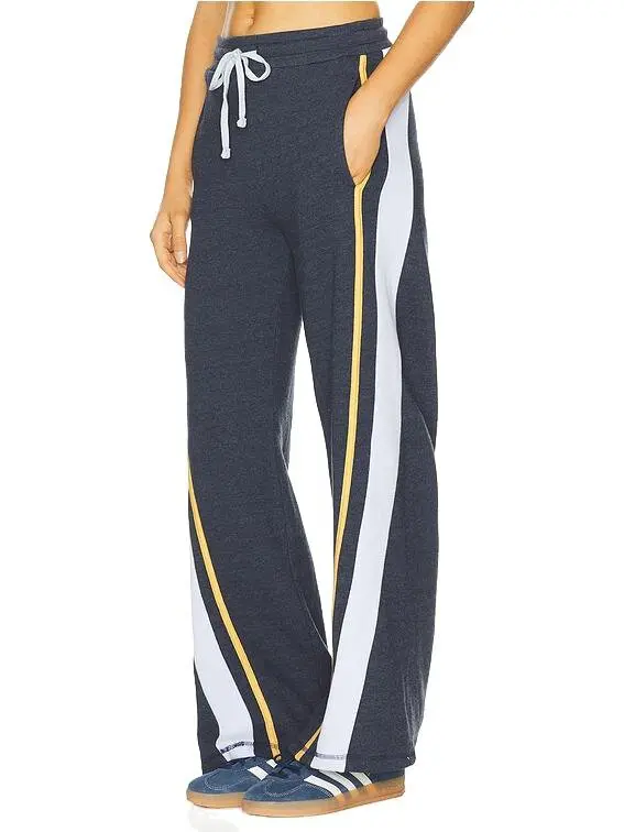 Sundry Wide Leg Athlete Pant - Deep Navy