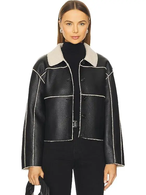 Steve Madden Tilia Coat - Black Onyx