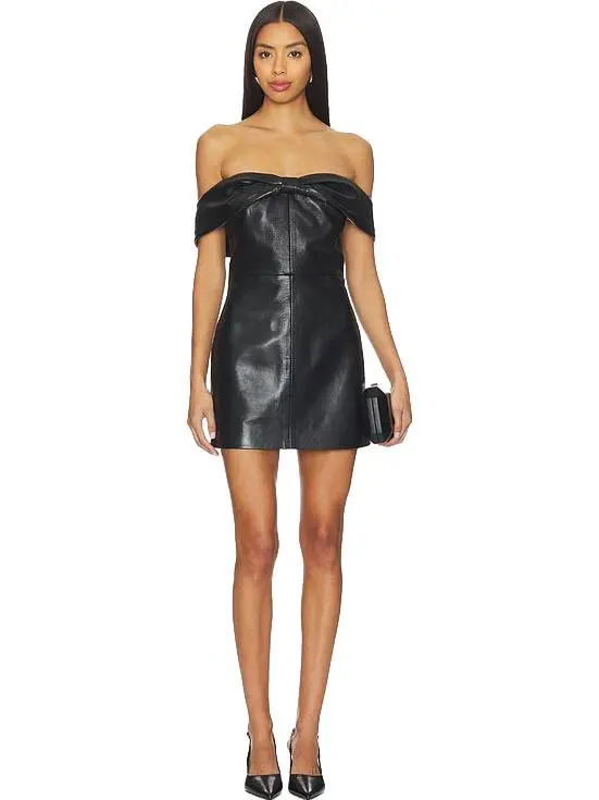 ANINE BING Colleen Mini Dress - Black