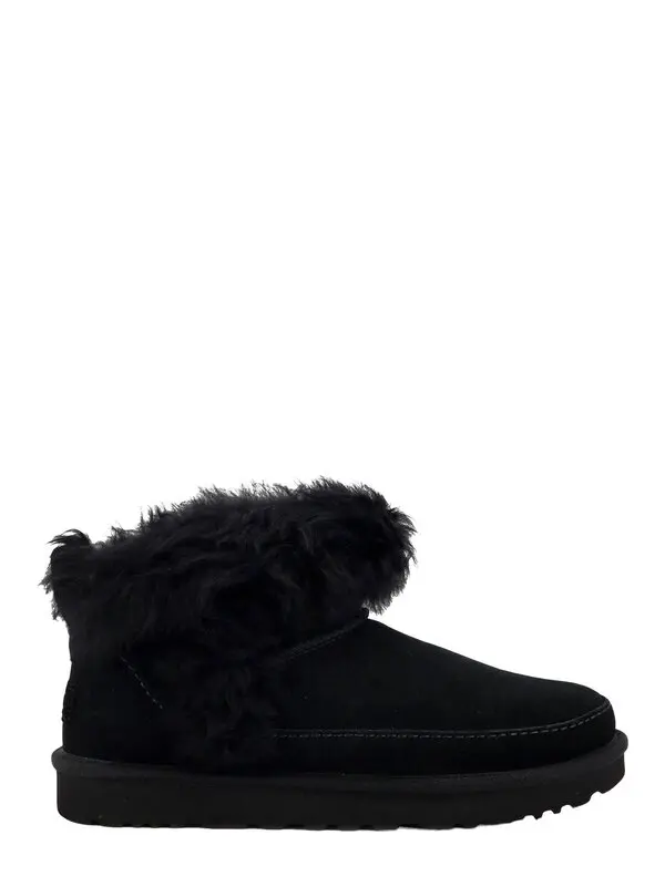 UGG Classic Ultra Mini Suede Boots - Black
