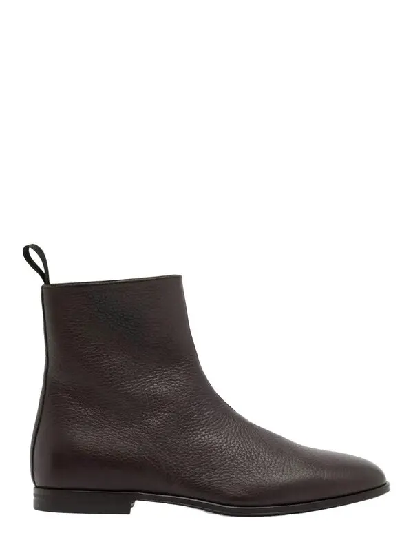 Bally Westminster Grained Boots - Brown