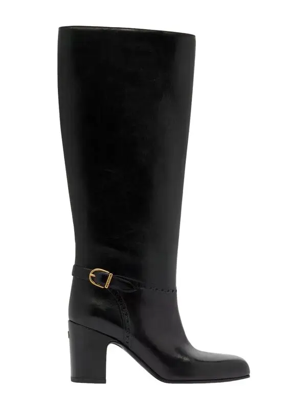 Bally 75mm Eclayr Leather Boots - Black