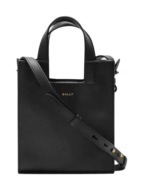 Bally Leather Tote Bag - Black
