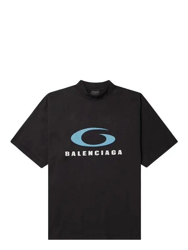 Balenciaga Loop Sports Icon Tee Shirt - Black