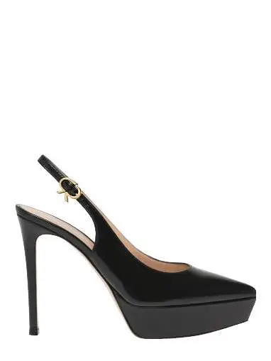 GIANVITO ROSSI Dasha Slingback Pumps - Black Nappa