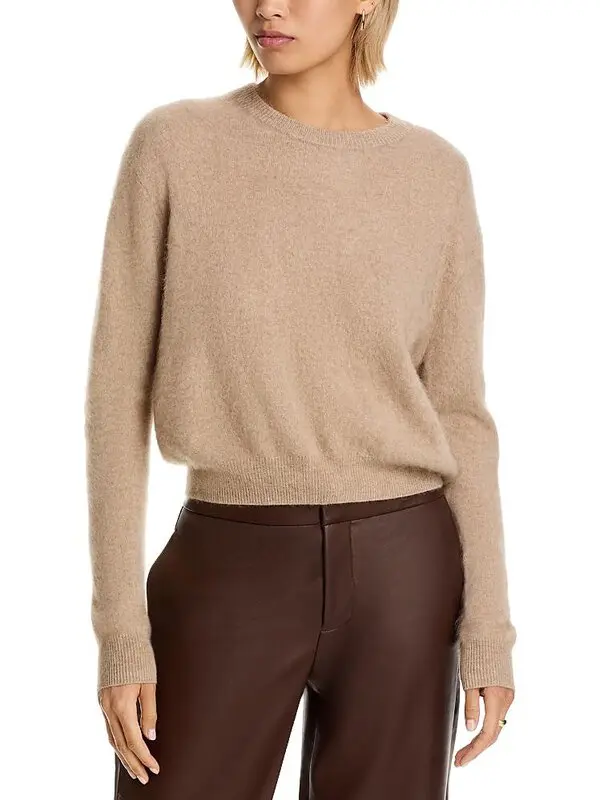 Guest In Residence Grizzly Cashmere Crewneck Sweater - Taupe