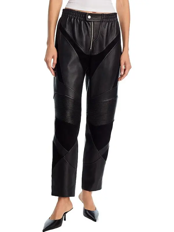 Helmut Lang Le Bmx Leather Pants - Black