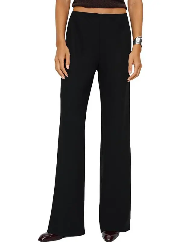 REFORMATION Gale Mid Rise Bias Pants - Black