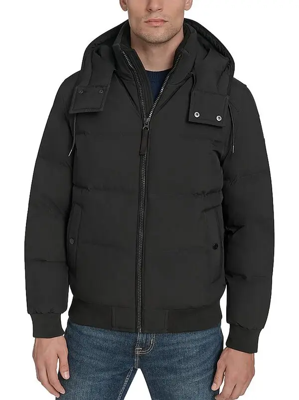 Andrew Marc Langham Bomber Jacket - Black