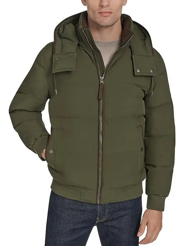 Andrew Marc Langham Bomber Jacket - Forest