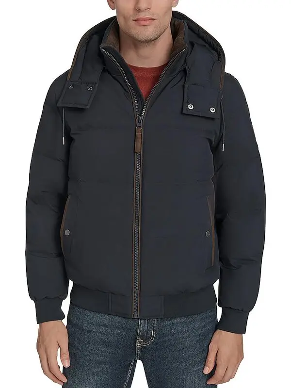 Andrew Marc Langham Bomber Jacket - Ink