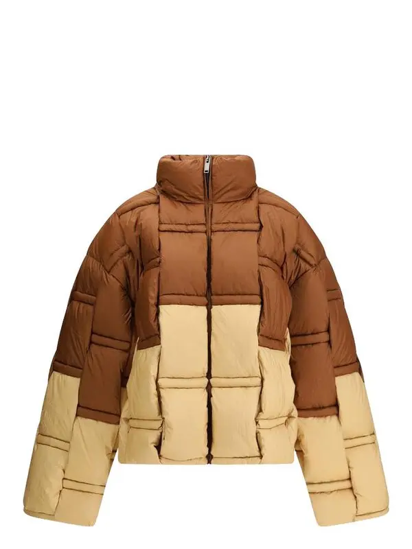 RAXXY Two-tone Down Jacket - Brown