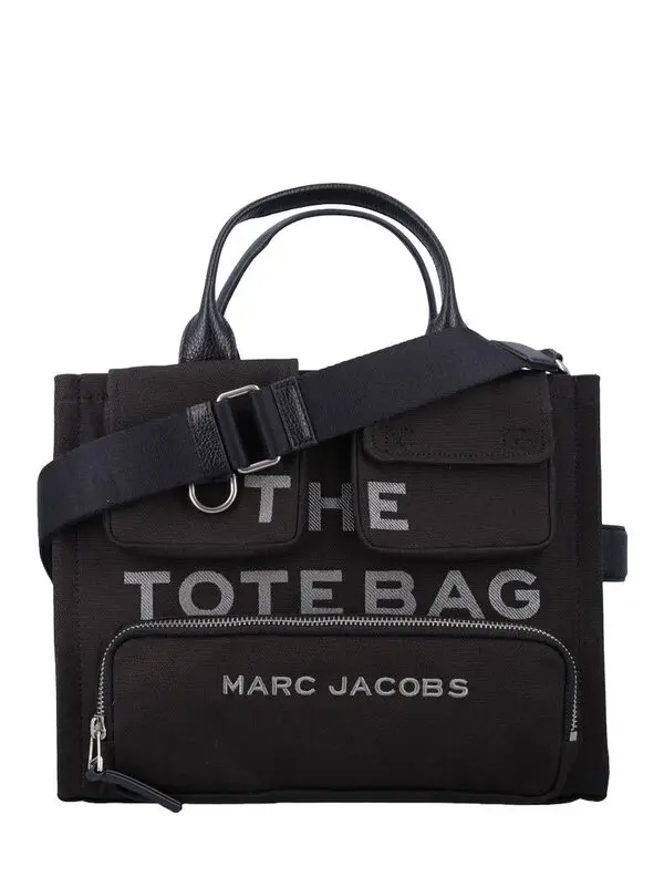 Marc Jacobs The Cargo Canvas Medium Tote Bag - Black