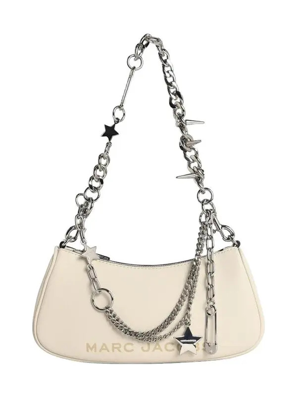 Marc Jacobs The Shoulder Cotton Leather Bag - White