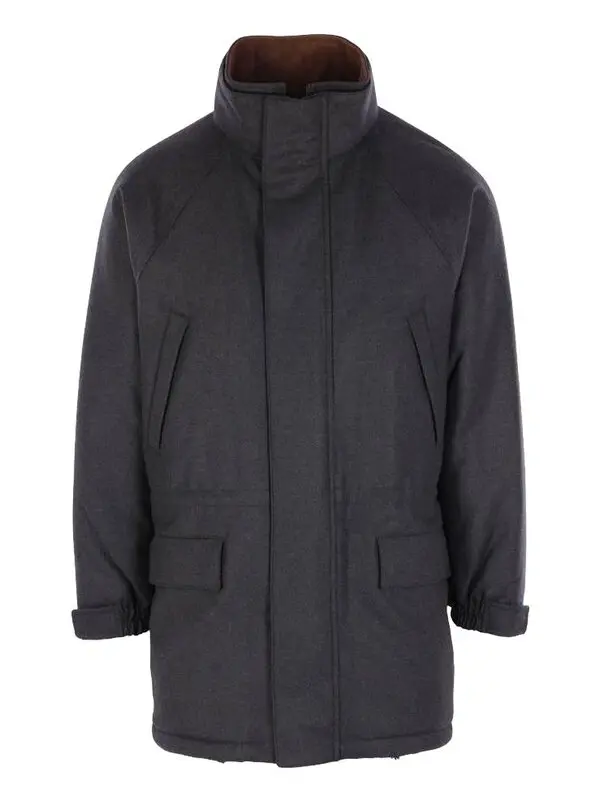 Auralee Oversized Padded Jacket - Top Charcoal