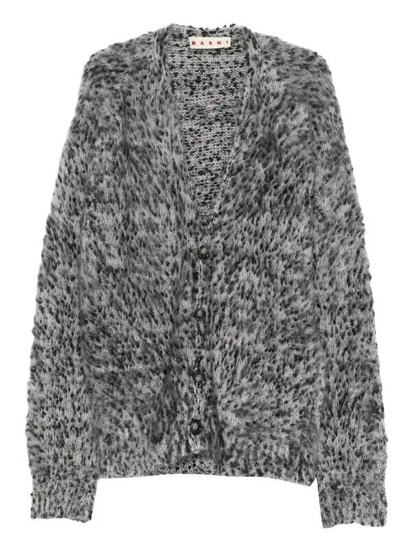 Marni Multicolor Ribbed Knitwear - Grey