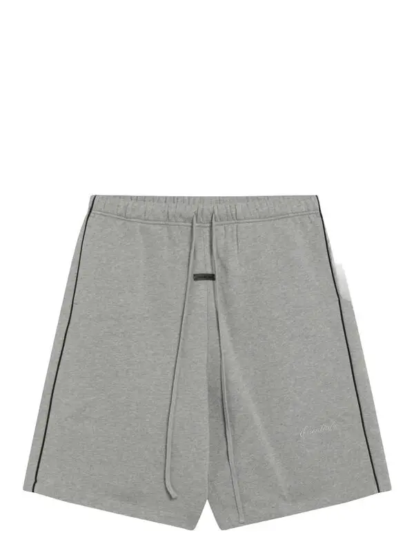 Fear Of God Grey Cotton Bermuda Shorts - Black