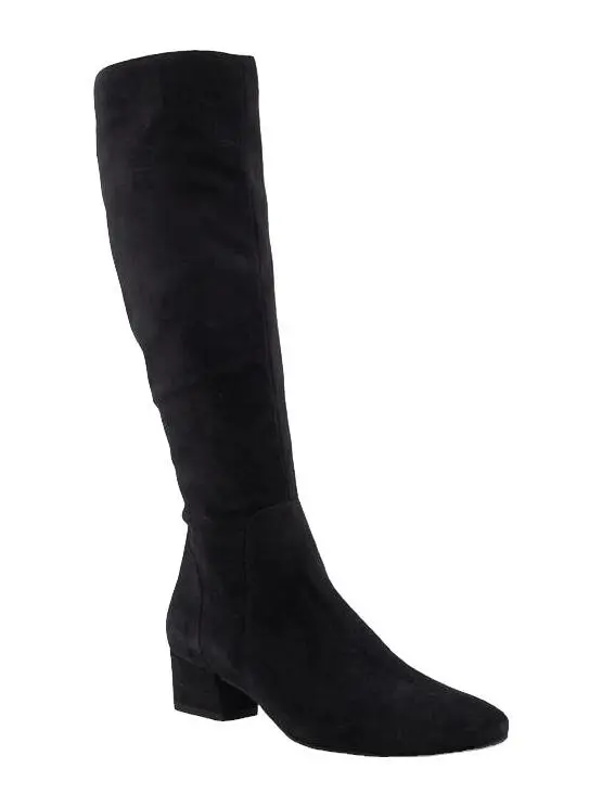 Aquatalia Serafina Weatherproof Knee High Boot - Black Suede