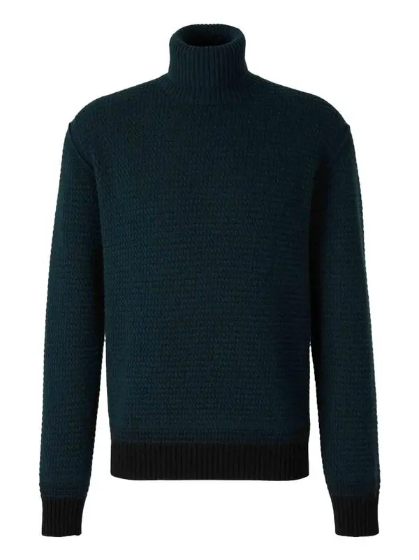 Zegna High Neck Sweater - Jungle Green