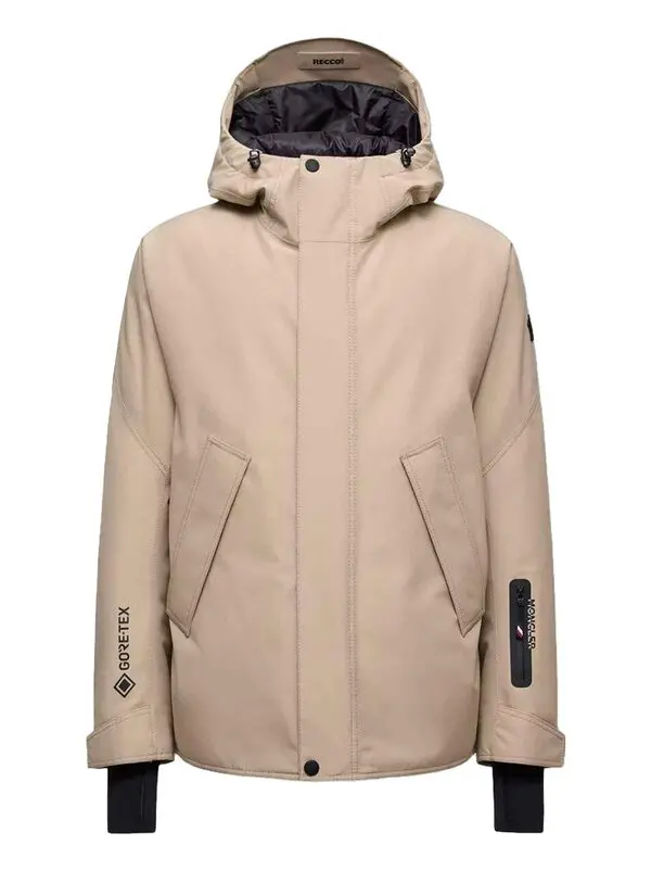Moncler Short Puffer Lambir - Brown