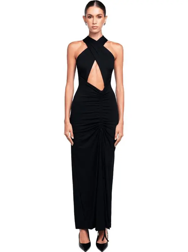 OW Isa Maxi Dress - Black
