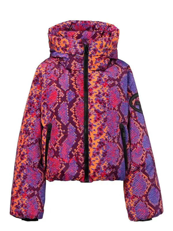 Goldbergh Lucinda Animal-print Down Ski Jacket - Multicoloured