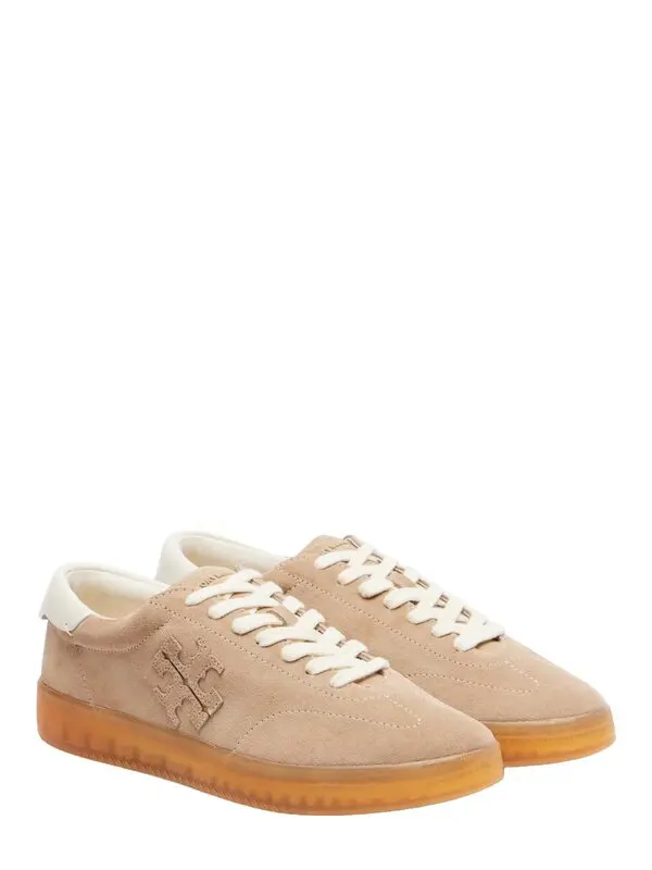 Tory Burch Phoenix Suede Sneakers - Beige