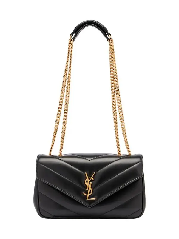 Saint Laurent Loulou Small Leather Shoulder Bag - Black