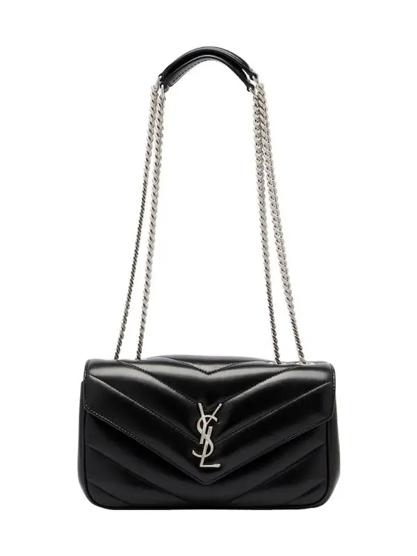 Saint Laurent Loulou Small Leather Shoulder Bag - Black