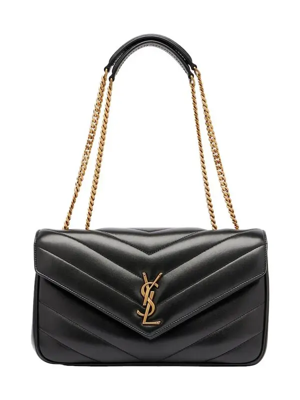 Saint Laurent Loulou Medium Shoulder Bag - Black