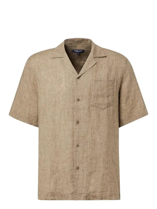 Frescobol Carioca Angelo Linen Shirt - Green