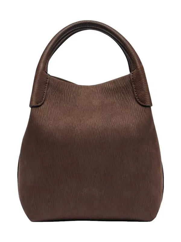 Loro Piana Bale Small Leather Bucket Bag - Brown