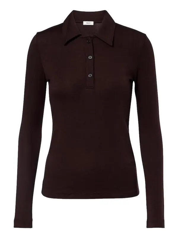 AGOLDE Amos Polo Shirt - Brown
