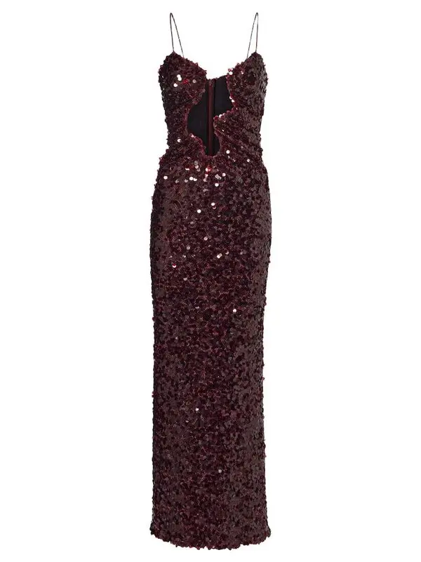 Christopher Esber Salacia Sequined Gown - Red