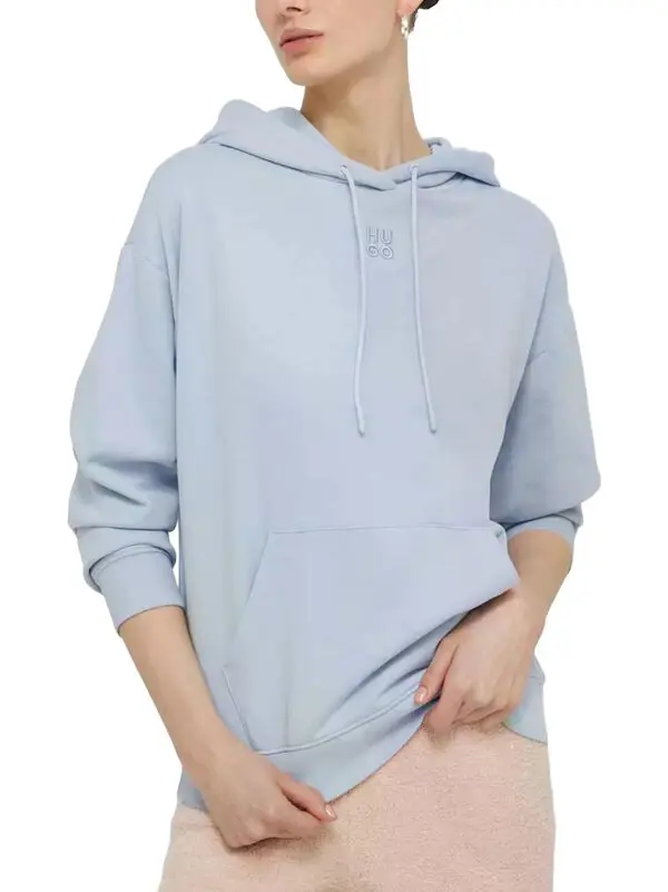 Hugo Logo Hoodie - Blue