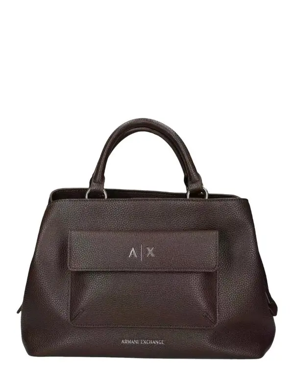 Armani Exchange Pocket-detail Tote Bag - Brown