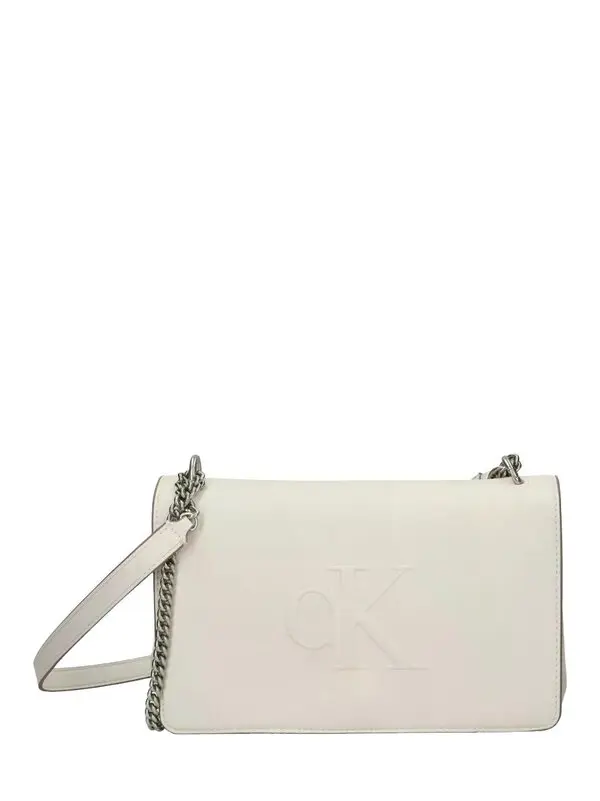 Calvin Klein Chain-link Cross Body Bag - White