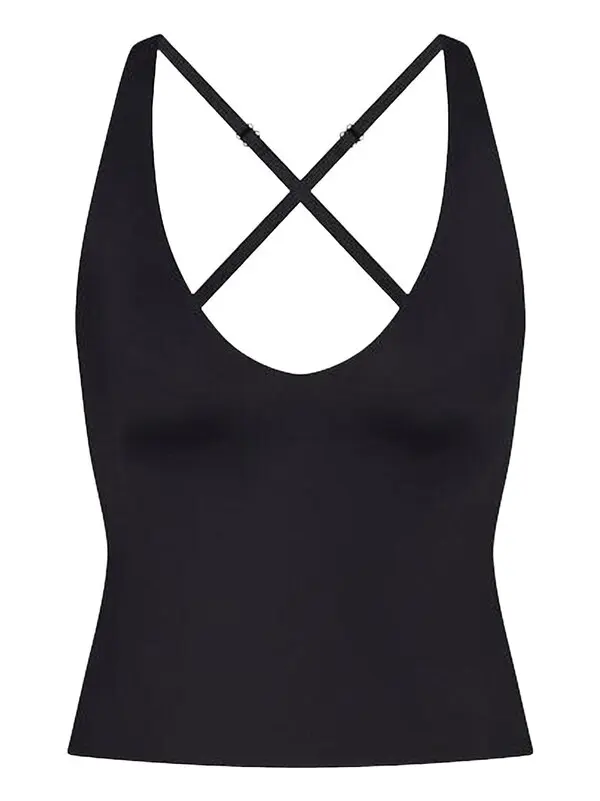 NIKESKIMS Shine V-neck Tank - Black