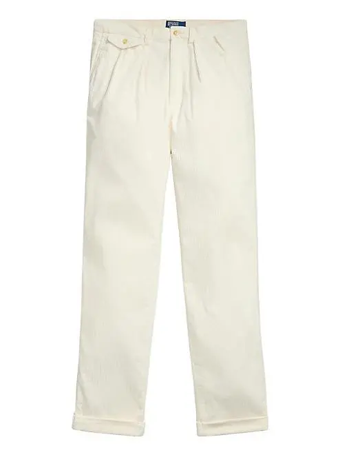 Ralph Lauren Relaxed-fit Cotton-cord Trousers - Warm White