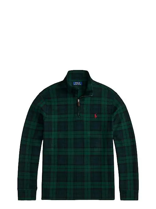 Polo Ralph Lauren Tartan Half-zip Cotton Sweatshirt - Blackwatch Plaid