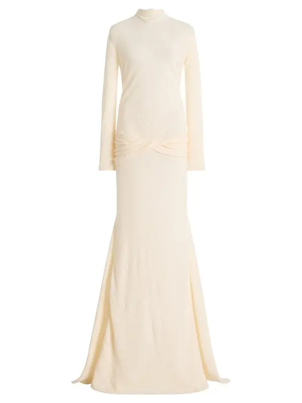 Anna October Alina Knit Maxi Gown - Ivory