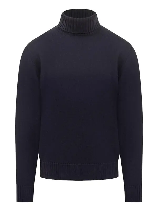 FILIPPO DE LAURENTIIS Wool Turtleneck - Blue