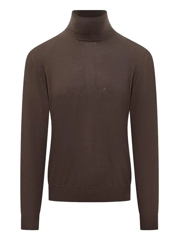 FILIPPO DE LAURENTIIS Wool Turtleneck - Brown
