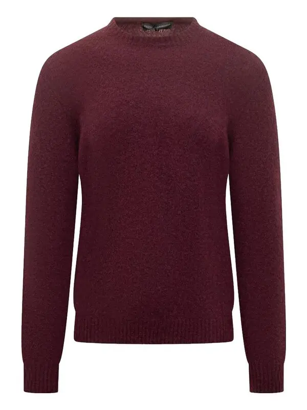 FILIPPO DE LAURENTIIS Wool Crew Neck Sweater - Red