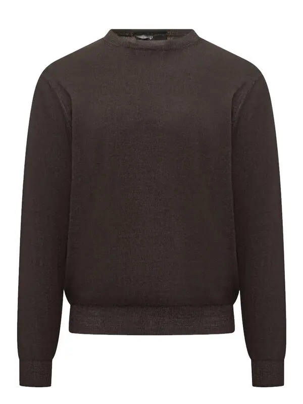 FILIPPO DE LAURENTIIS Wool Crew Neck Sweater - Grey