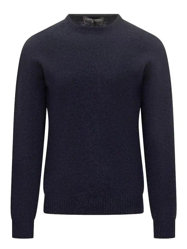 FILIPPO DE LAURENTIIS Wool Crew Neck Sweater - Blue